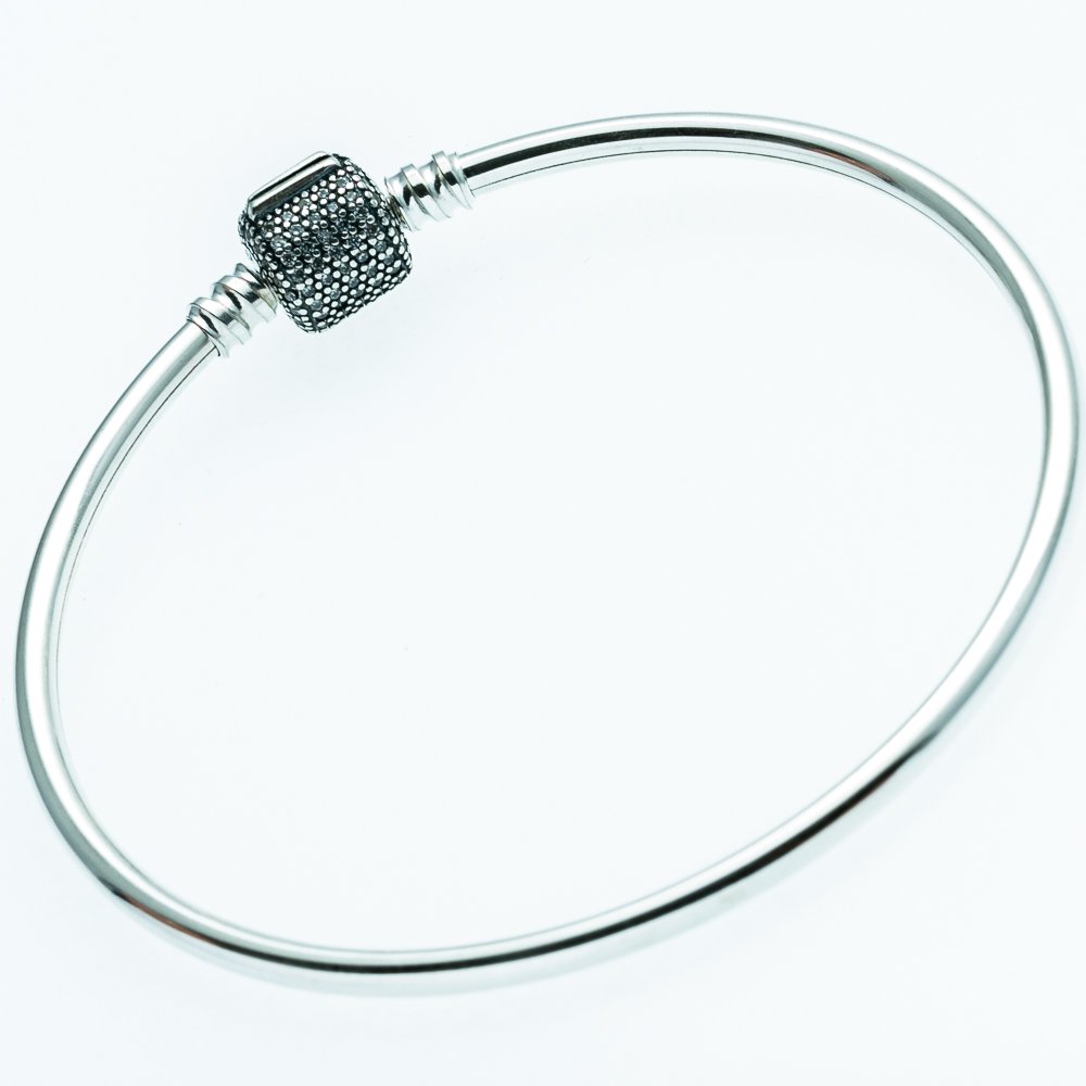 Bracelete Para Berloques Fecho Barril Prata 925